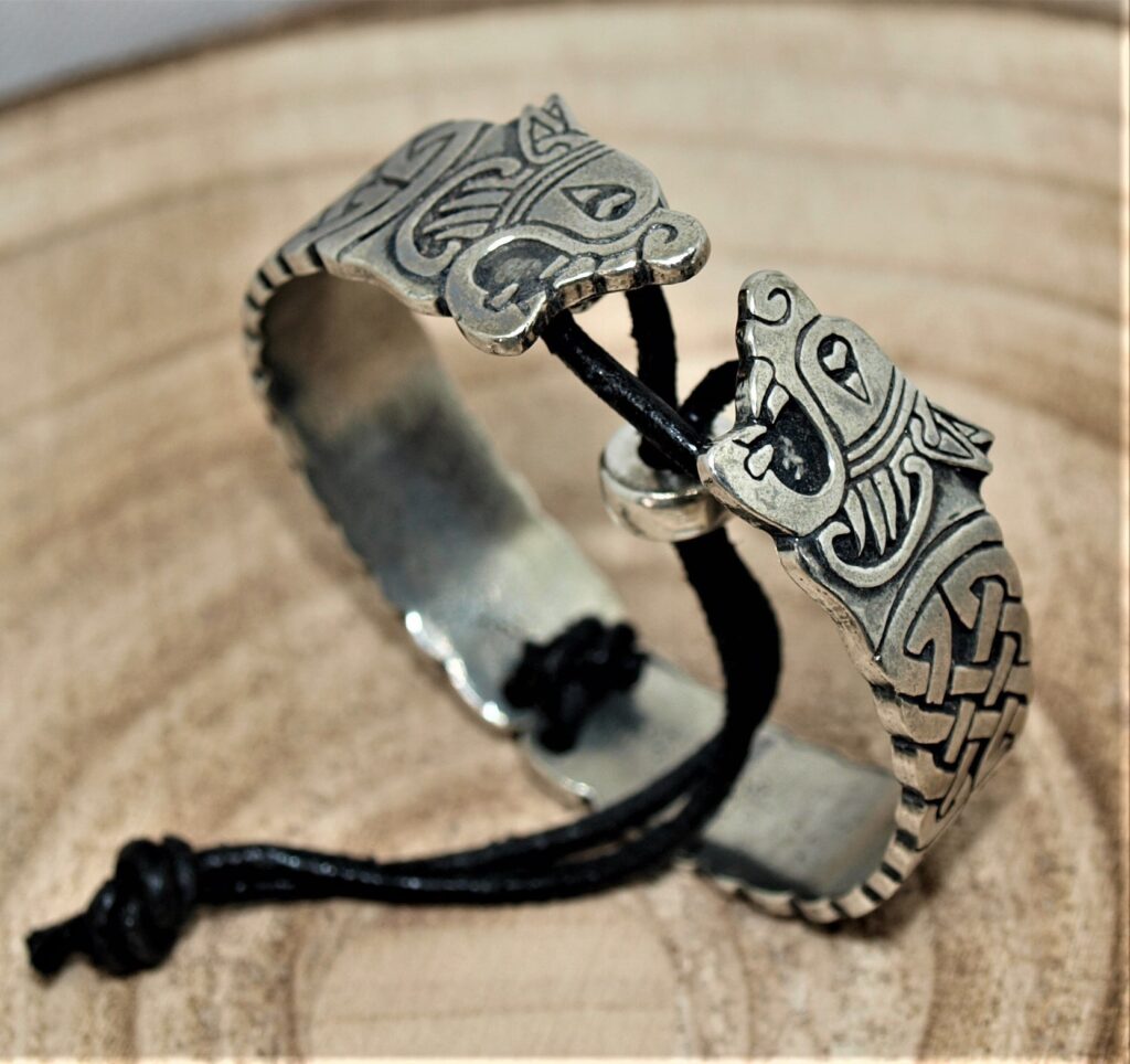 Celtic Bracelet with Sacred Dragon Design - Kokulis World